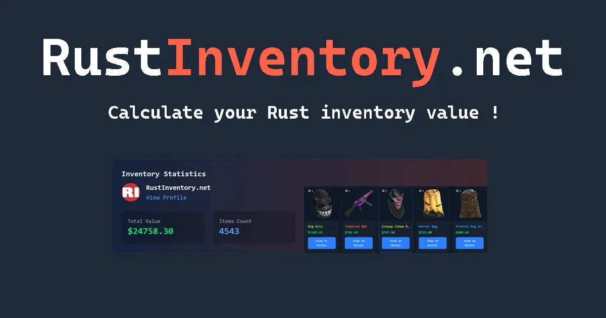 Rust Inventory Value Calculator | Check Rust Skins Worth ...